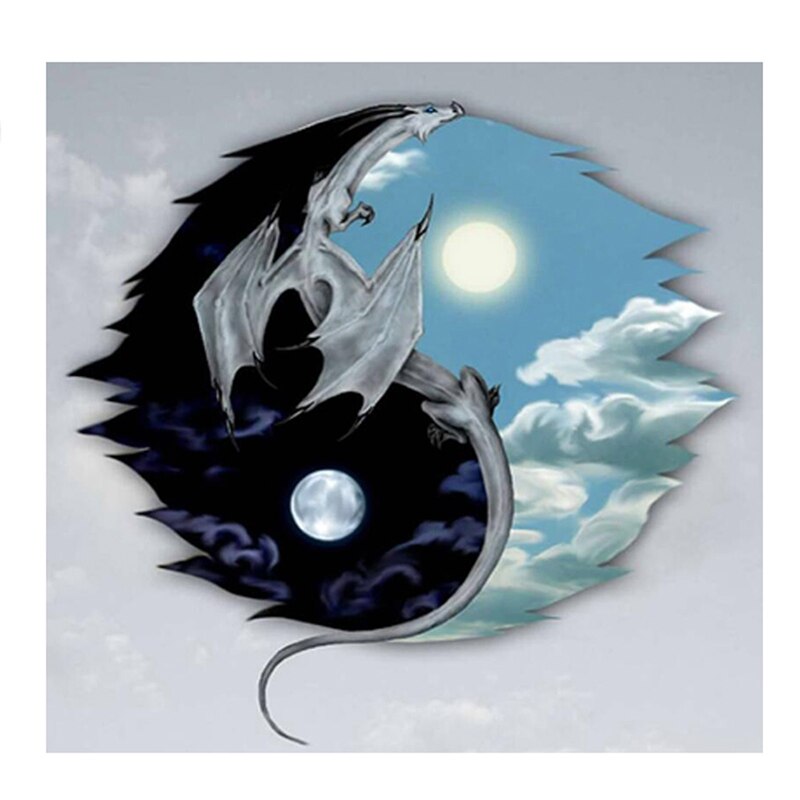 Needlework Diamond Embroidery Dragon And Taiji Diy... – Vicedeal