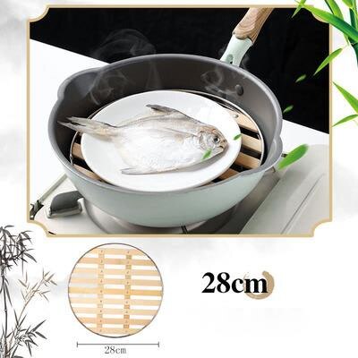 22/26/28/30CM Bamboo Wood Kitchen Steaming Rack Fo... – Grandado