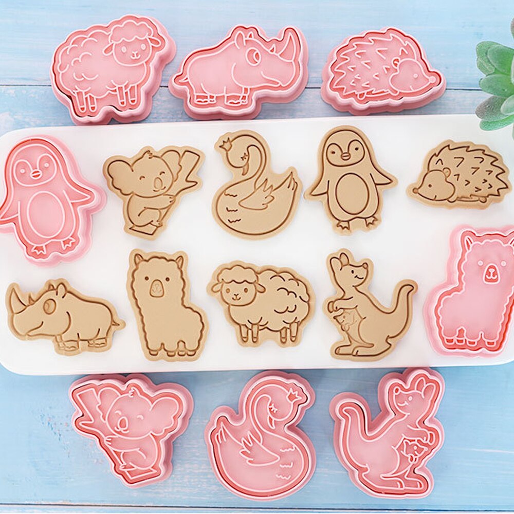 8Pcs/Set Animals Cookie Cutter Biscuit Mold Pengui... – Grandado