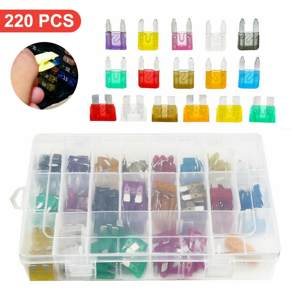 220Pcs 2-35A Blade Fuse Mini & Standard Blade Fuse... – Grandado