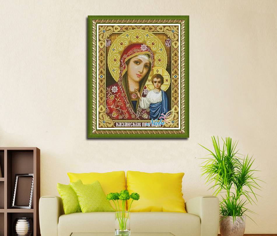 religion nossa senhora panel 5d diy beadwork 3137R... – Grandado