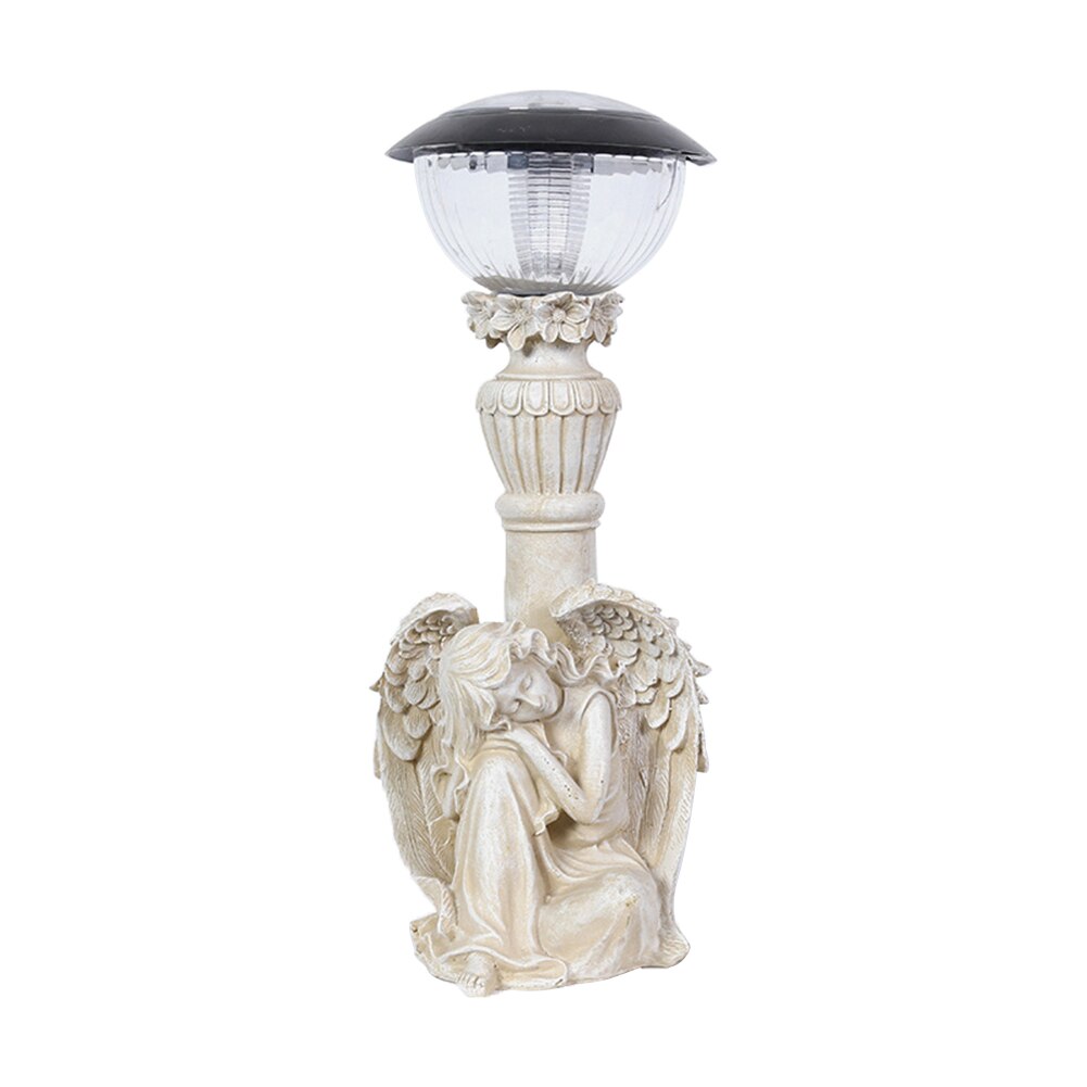 Harz Niedliche Kleine Engel Solar- angetrieben Lic... – Grandado