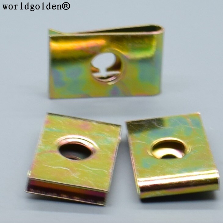 worldgolden 100pcs auto metal U-Type Nut clip – Grandado
