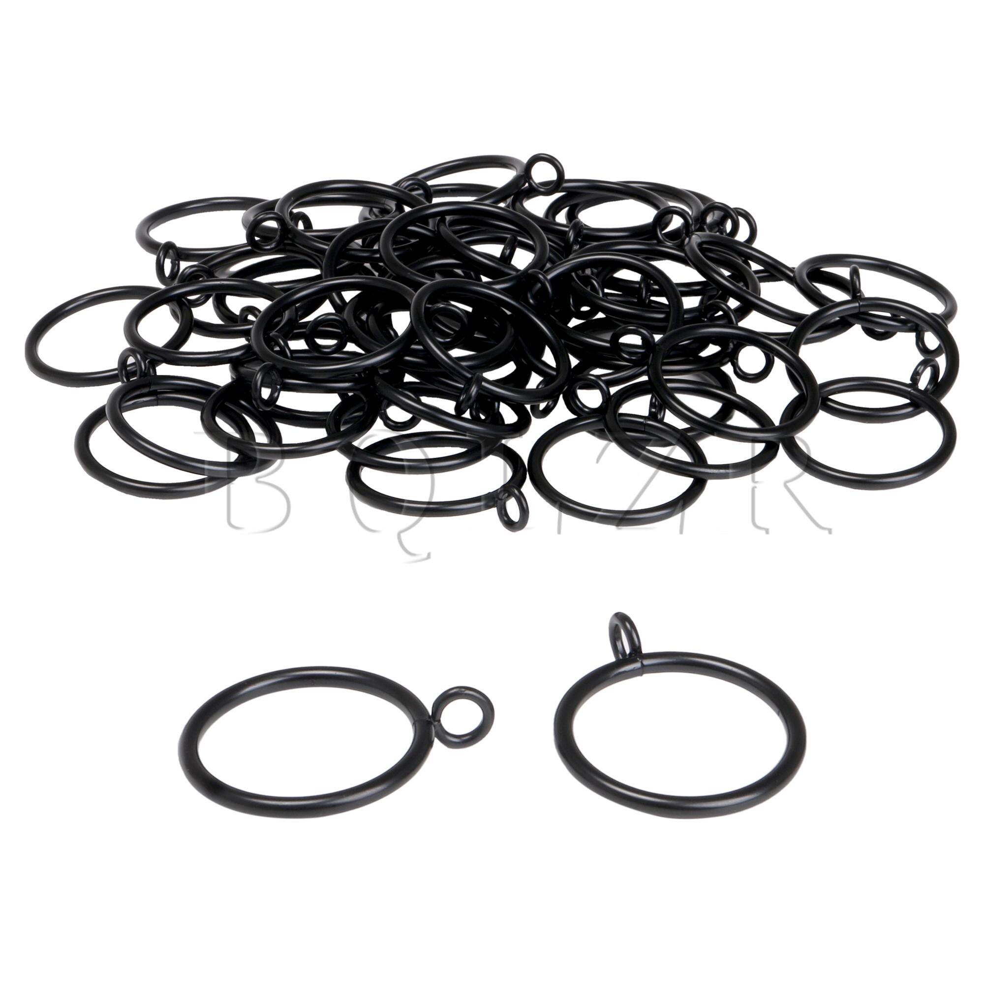 BQLZR 50Pcs Curtain Rod Rings w/ Eyelet Metal Blac... – Grandado