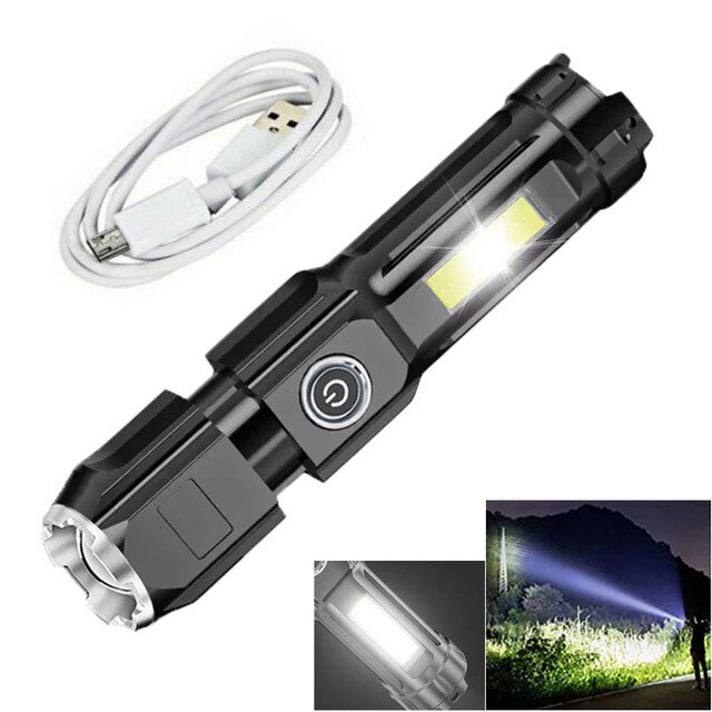 Flashlight Strong Light Rechargeable Zoom Giant Br... – Grandado