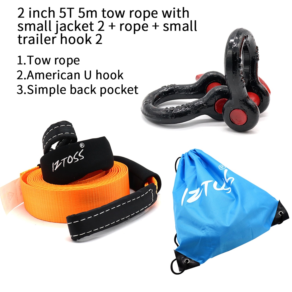 5 Meters Heavy Duty Towing Strap Rope With Trailer... – Vicedeal
