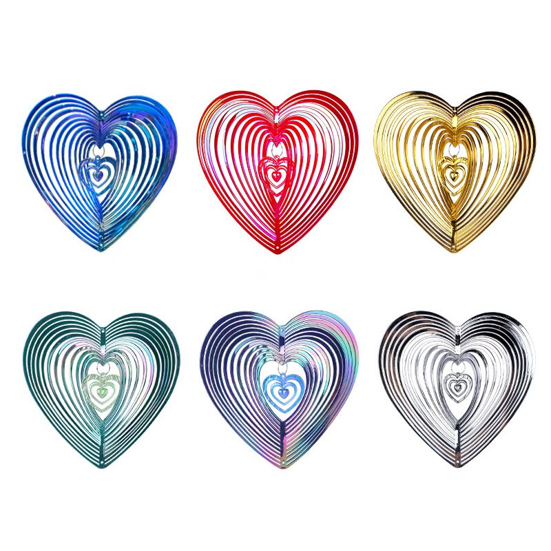 Wind Catcher Heart Beating Wind Spinner Yard Garde... – Grandado