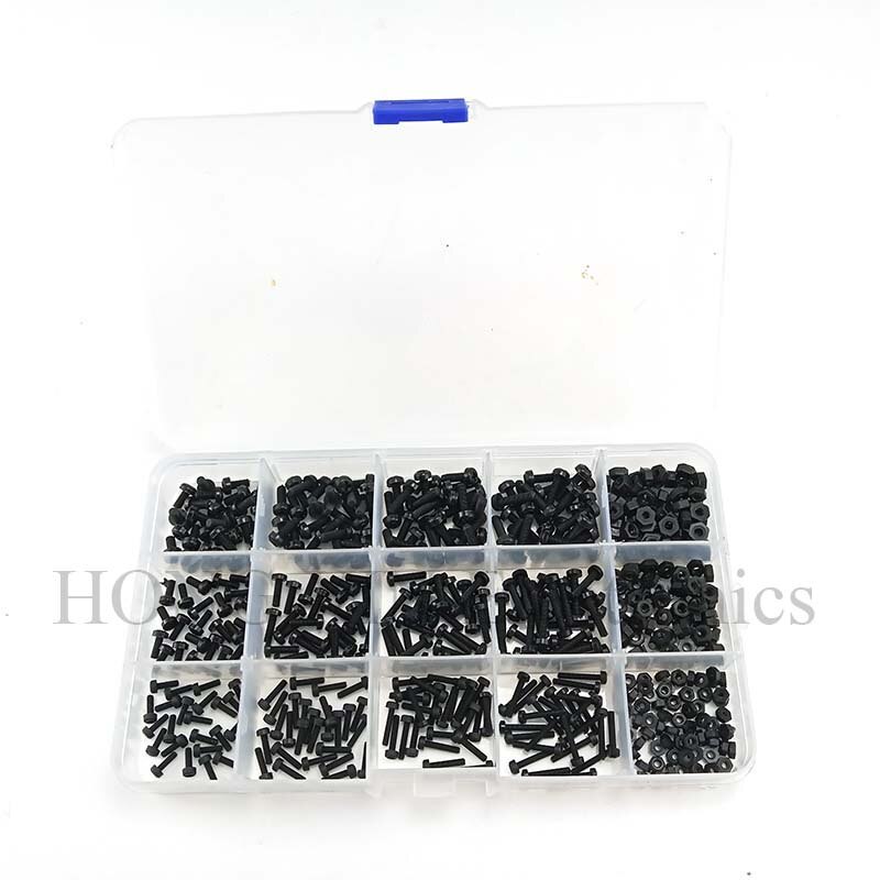 480 st/set m2 m2.5 m3 iso 7045 din 7985 gb818 nyl... – Grandado