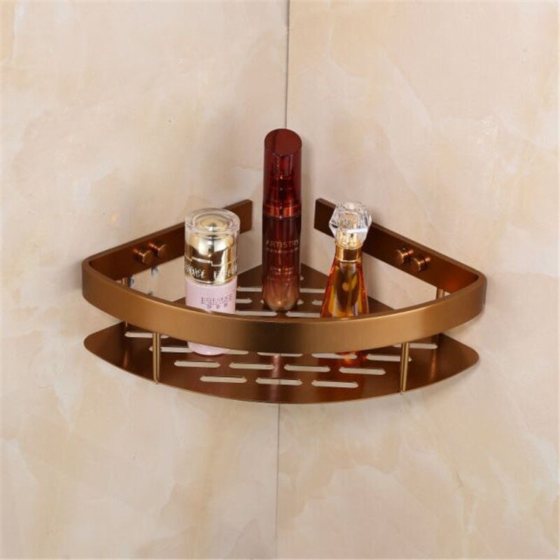 Bathroom Shelves Space Aluminum 2 Tiers Corner She... – Grandado