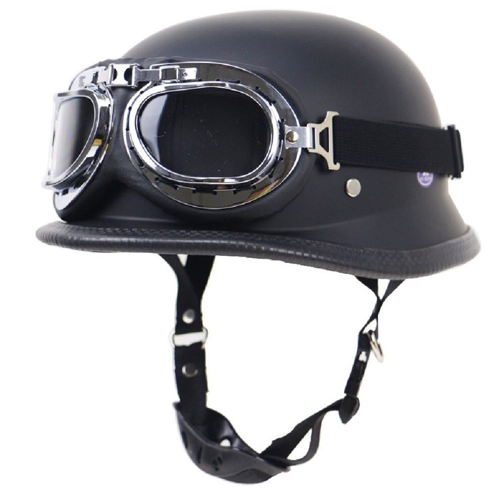 Dot Duitse Retro Motorfiets Half Helm Beschermende... – Vicedeal
