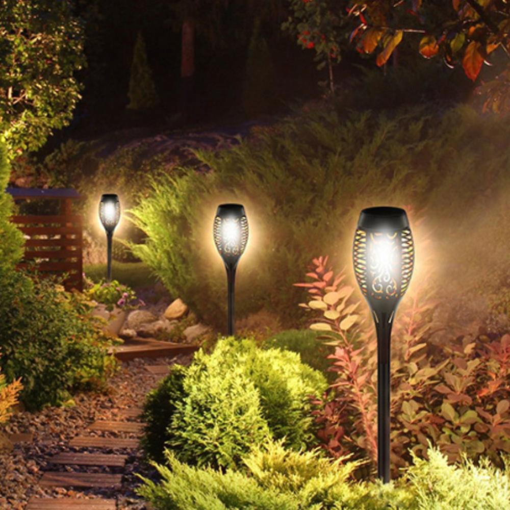 12 Led Solar Flame Licht Lamp Knipperende Waterdic... – Grandado