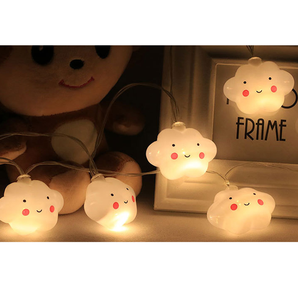 20 LEDs Witte Cloud String Fairy Night Lights Fair... – Vicedeal