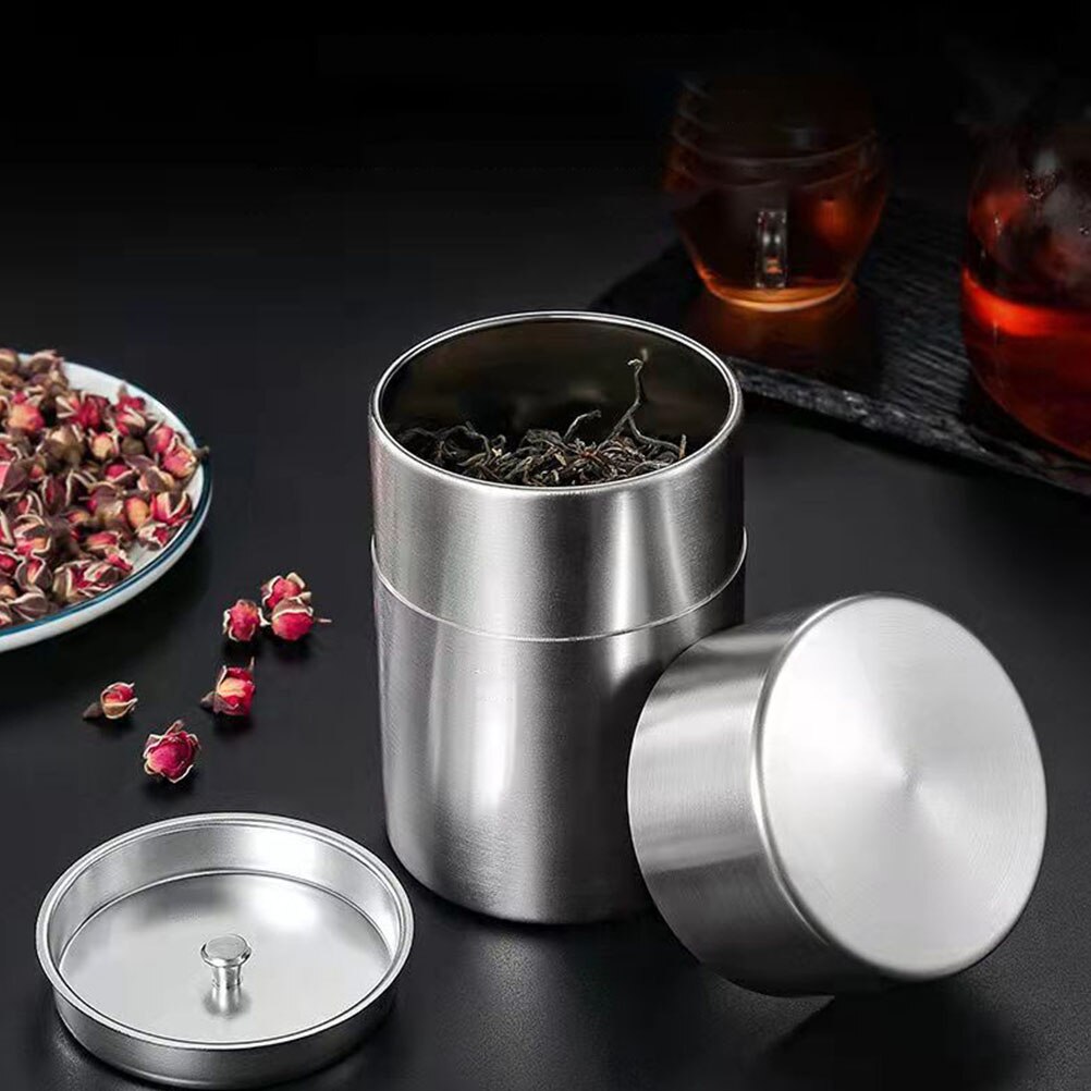 Stainless Steel Storage Jar Coffee Bean Jar Sealed... – Vicedeal
