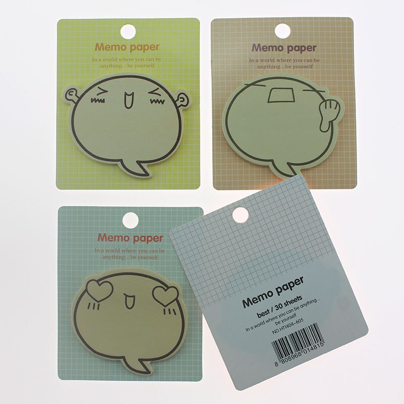 5 Stuk Cartoon Leuke Ui Smileys Sticky Notes Post ... – Vicedeal