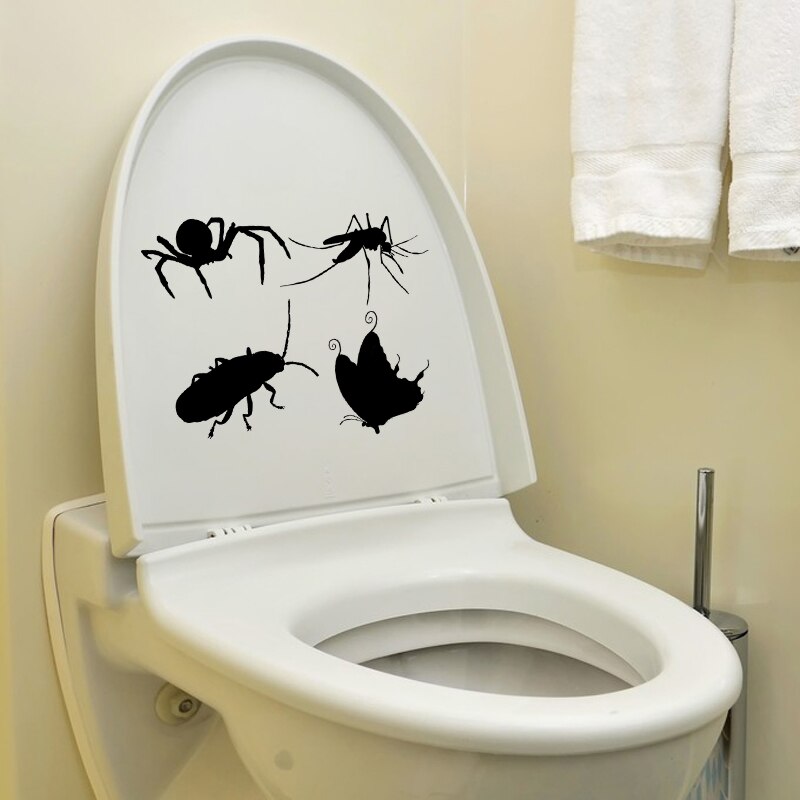 YOJA 22.3X19CM Funny Wall Sticker Toilet Decal Car... – Grandado