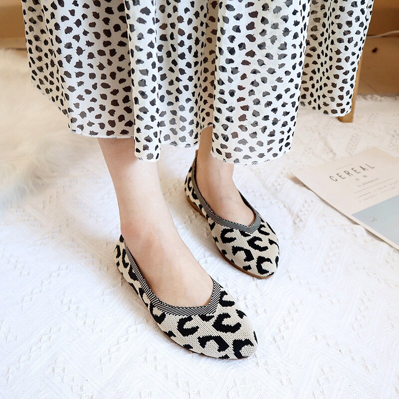 Spring Women Flat Shoes Leopard Print Women Shoes ... – Grandado