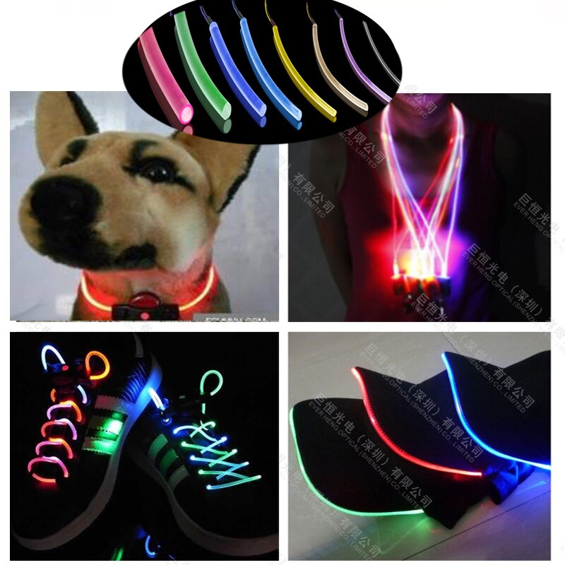 Rgb led knipperlicht 2mm plastic kant gloed glasve... – Vicedeal