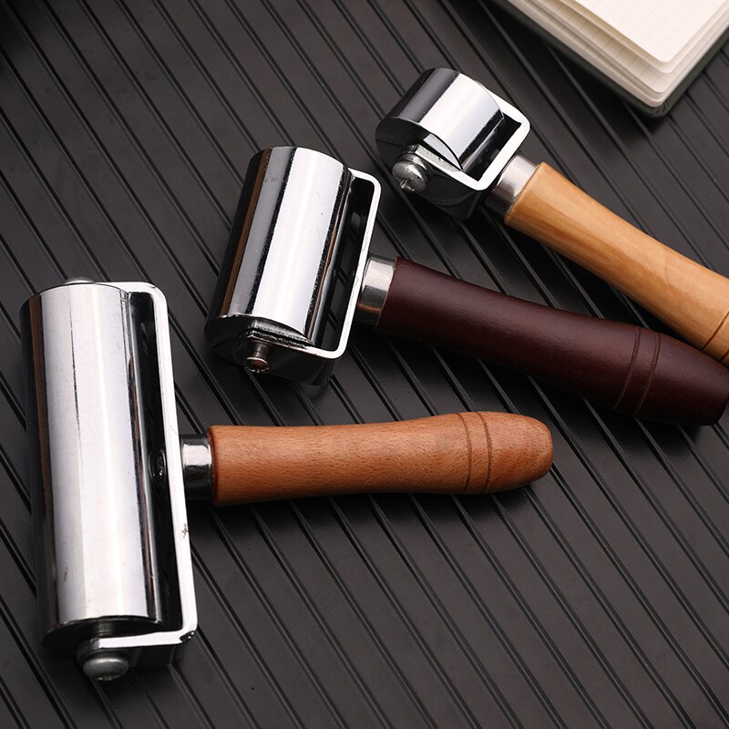 LMDZ Leather Crimping Tool Press Edge Roller Woode... – Grandado