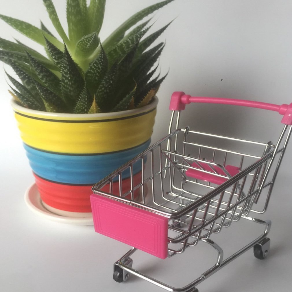 Supermarket Mini Shopping Cart Trolley Metal Simul... – Vicedeal