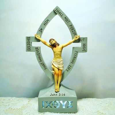 Good Friday resin decoration, Christian , cross de... – Vicedeal