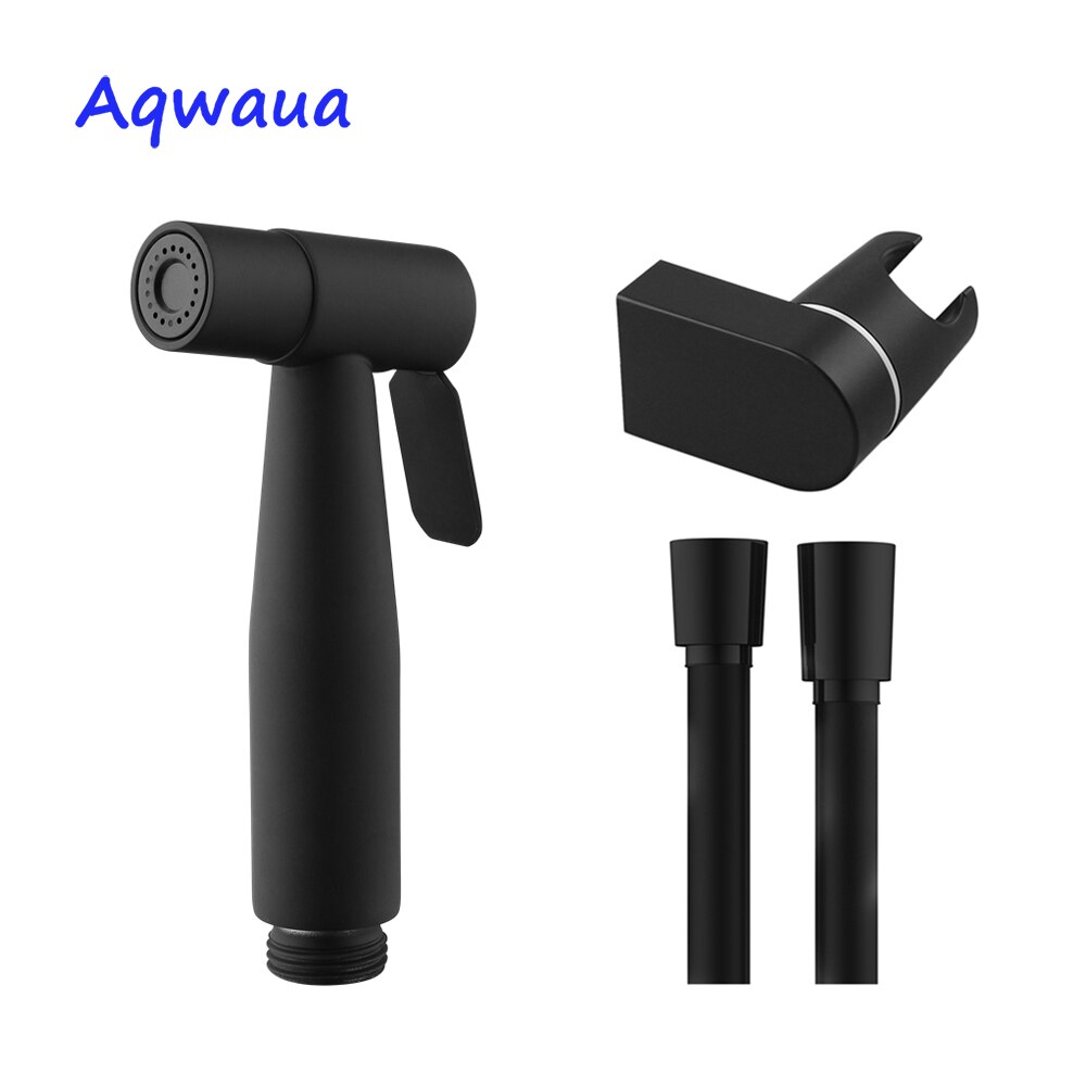 Aqwaua Black Toilet Bidet Hand Sprayer Shower Head... – Vicedeal