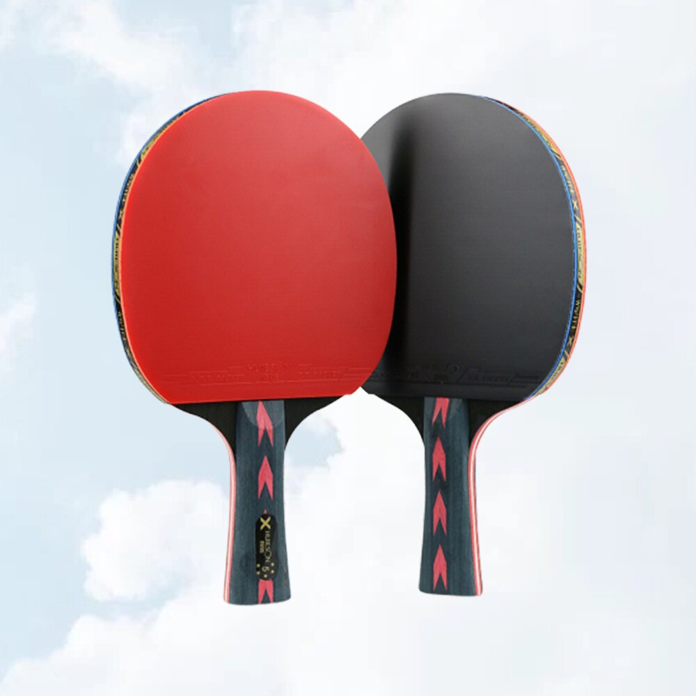 2pcs 5 Star Red Carbon Fiber Table Tennis Racket D... – Vicedeal