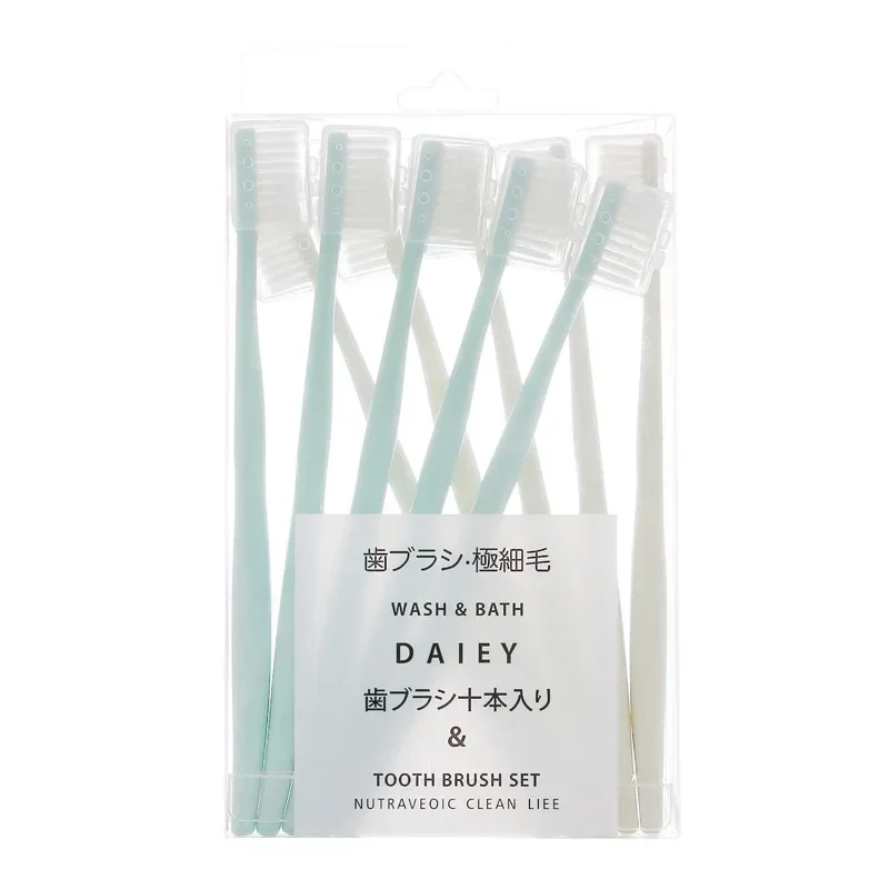 10 stk/set Volwassen Zachte Tandenborstel Volwasse... – Vicedeal