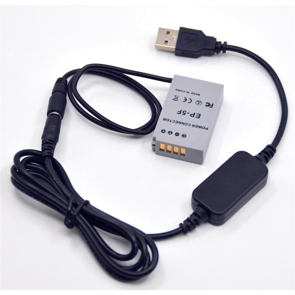 Power Bank 5V USB cable adapter + EP-5F DC Coupler... – Grandado