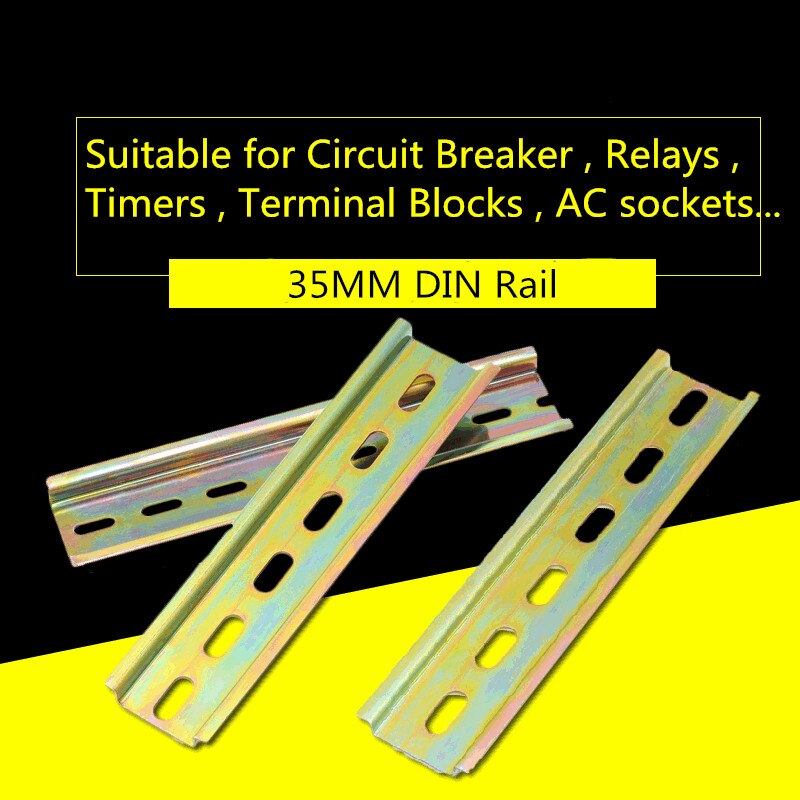 Universal 35mm Slotted DIN Rail for C45 DZ47 Termi... – Grandado