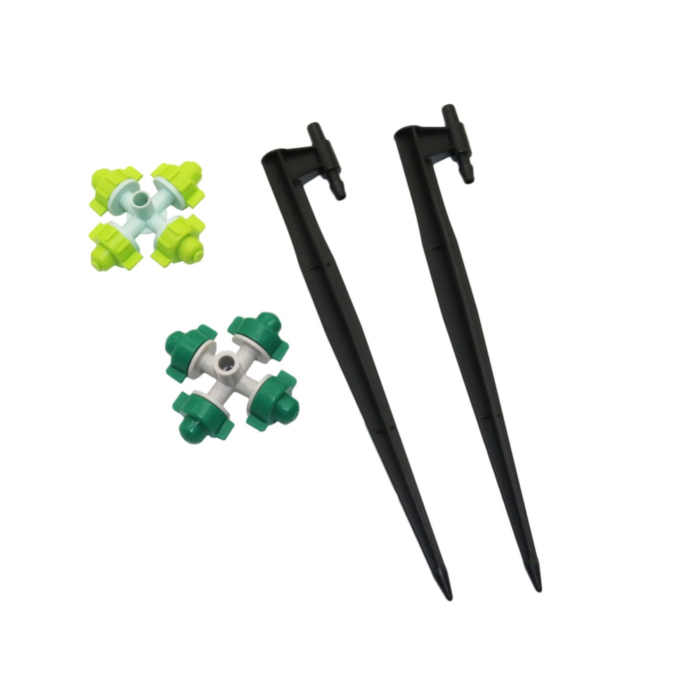 Garden 4-heads Atomized Nozzle Spike Sprinkler Agr... – Grandado