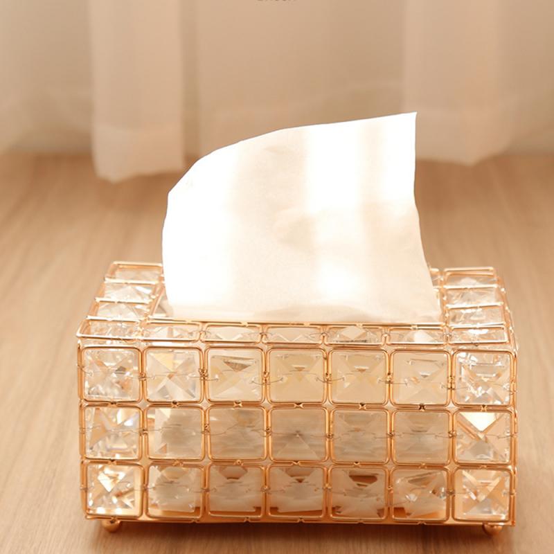 Crystal Tissue Box Holder European Storage Box Pho... – Grandado