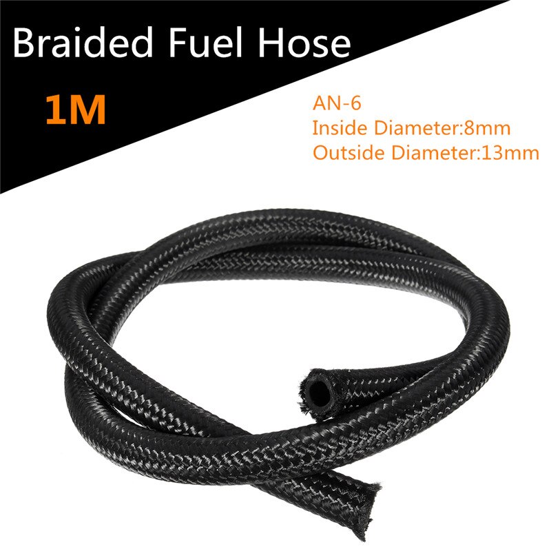 1 Meter Fuel Oil Line AN -6 (8mm) 5/16" Black Nylo... – Grandado