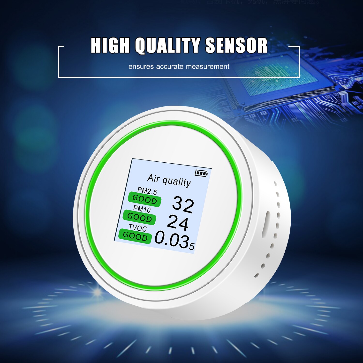 PM2.5 Tester Air Detector Palm Size Air Tester Hig... – Vicedeal