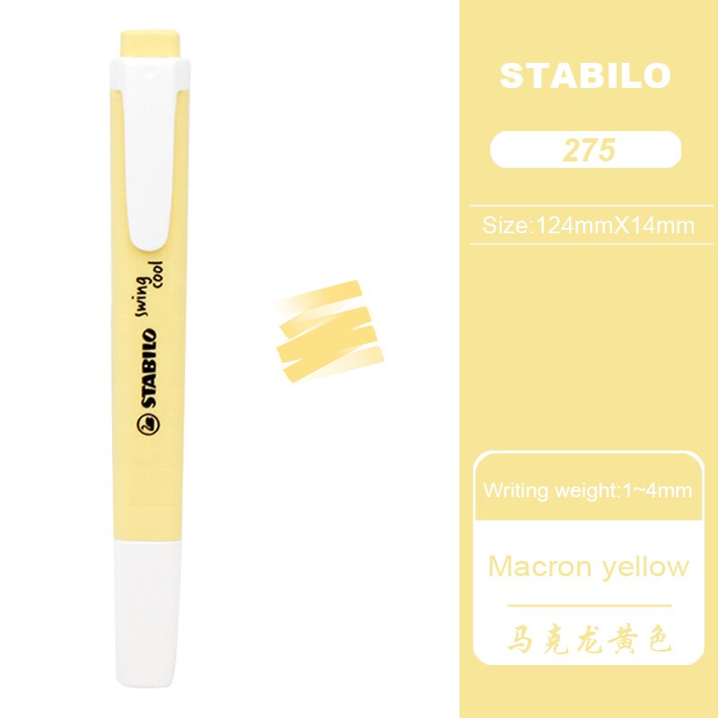 1Pcs Germany STABILO COOL Macron color highlighter... – Vicedeal