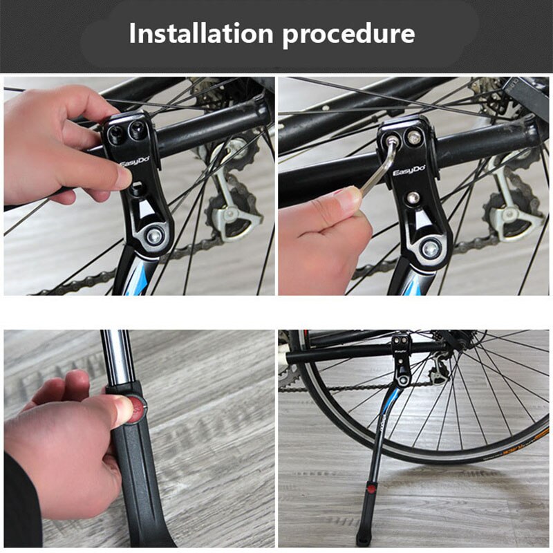 24"-28" Bicycle Footrest Adjustable Bike Parking R... – Vicedeal