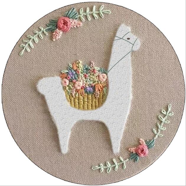 15x15cm Cartoon embroidery European embroidery kit... – Grandado