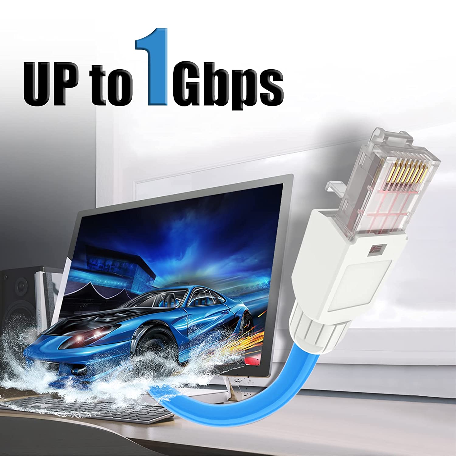 ZoeRax 1PCS Tool-Free RJ45 Connector, CAT6A CAT5E ... – Grandado