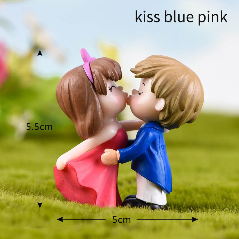 1 Pair Sweety Lovers Couple Figure sculpture Minia... – Vicedeal