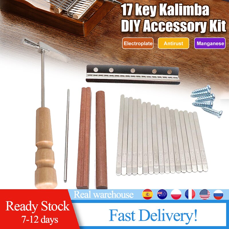 17 Key Kalimba Diy Accessoire Kit Mbira Duim Piano... – Grandado