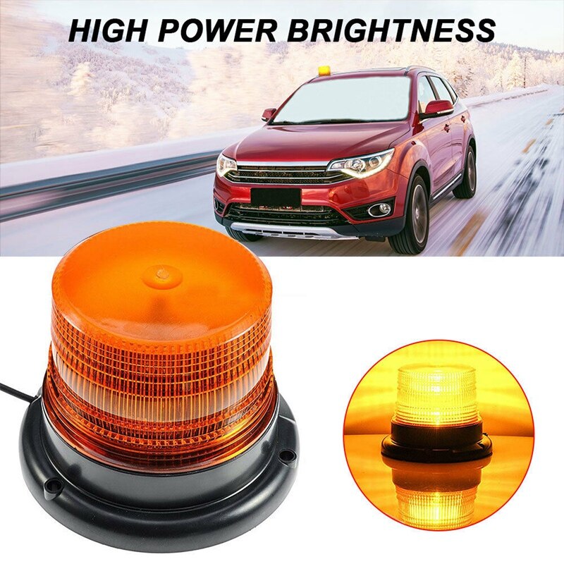 2PCS Amber LED Flashing Strobe Lights 12V netic Wa... – Grandado