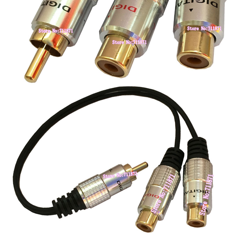 one Male to Double Female RCA cable line RCA male ... – Grandado