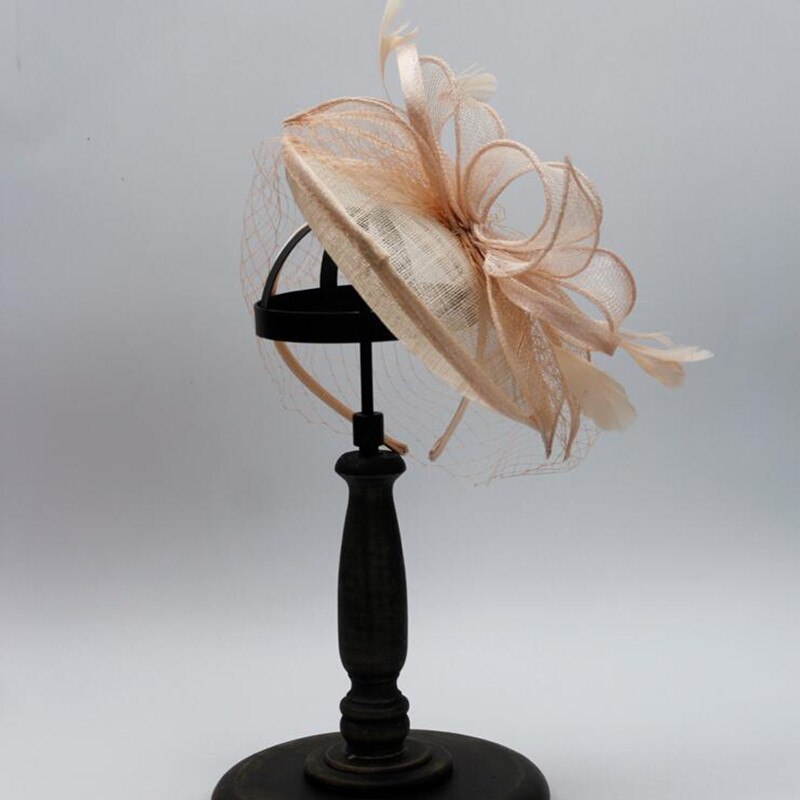 Women Fedoras Hat Royal Ascot Flower Veil Mesh Lad... – Grandado