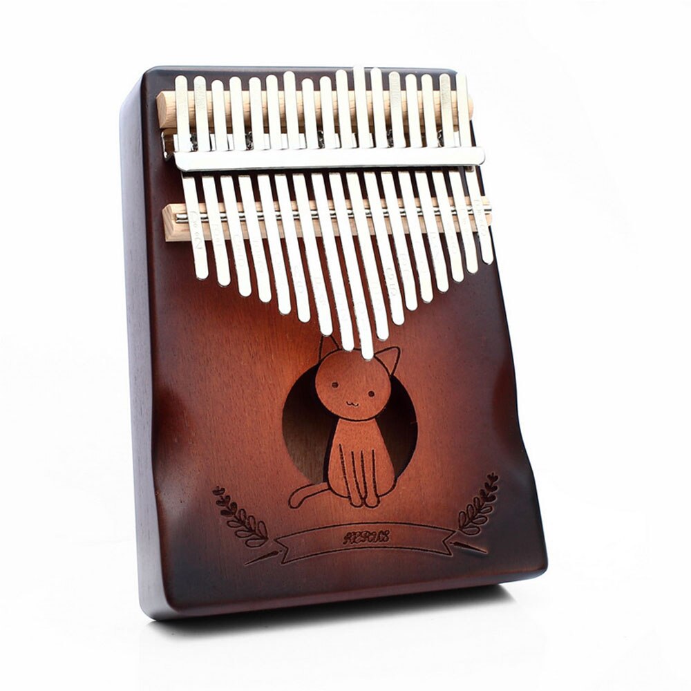 Calimba 17 Keys Thumb Piano,Mahogany Wooden Musica... – Vicedeal