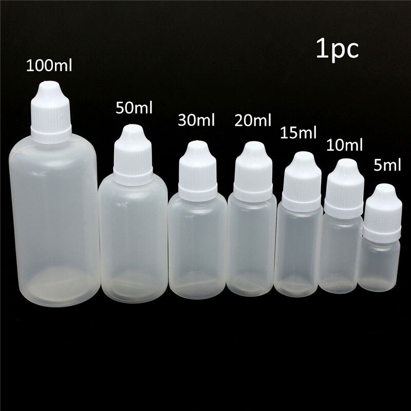 1pc 5ml/10ml/15ml/20ml/30ml/50ml Plastic Liquid Bo... – Vicedeal