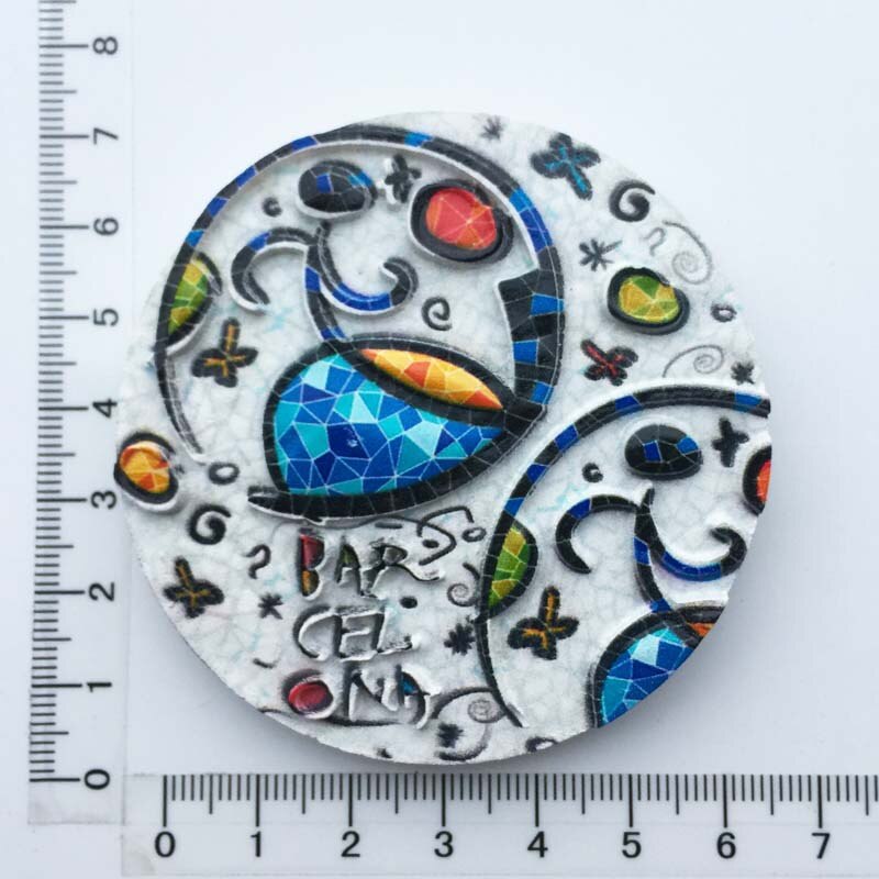 3d Resin Refrigerator Sticker Spain Barcelona Tour... – Grandado