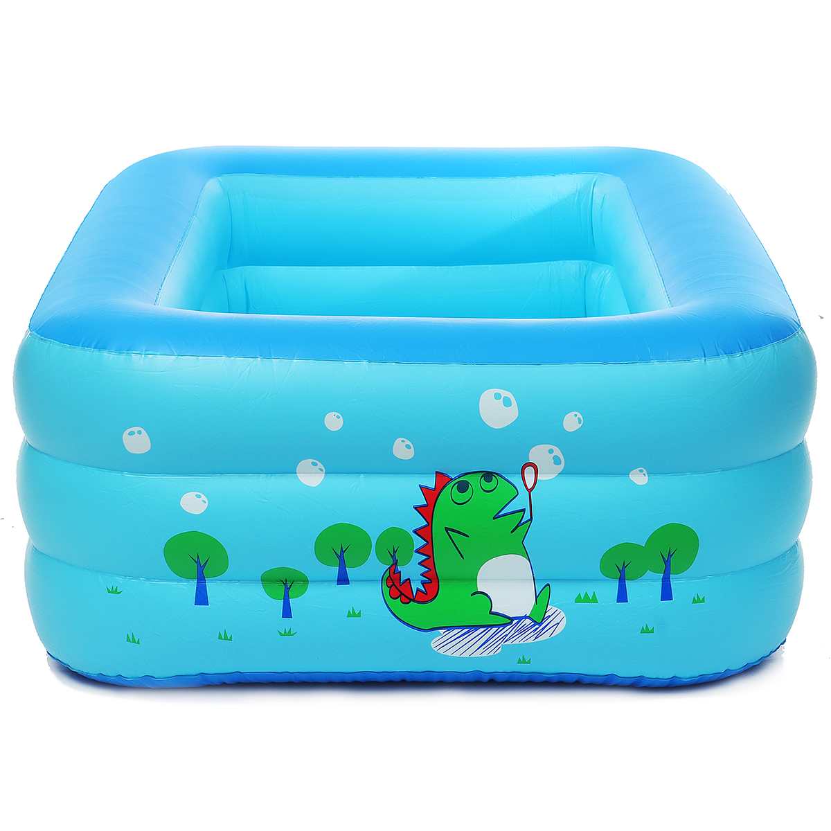 150CM 3Layers Inflatable Square Swimming Pool Chil... – Grandado