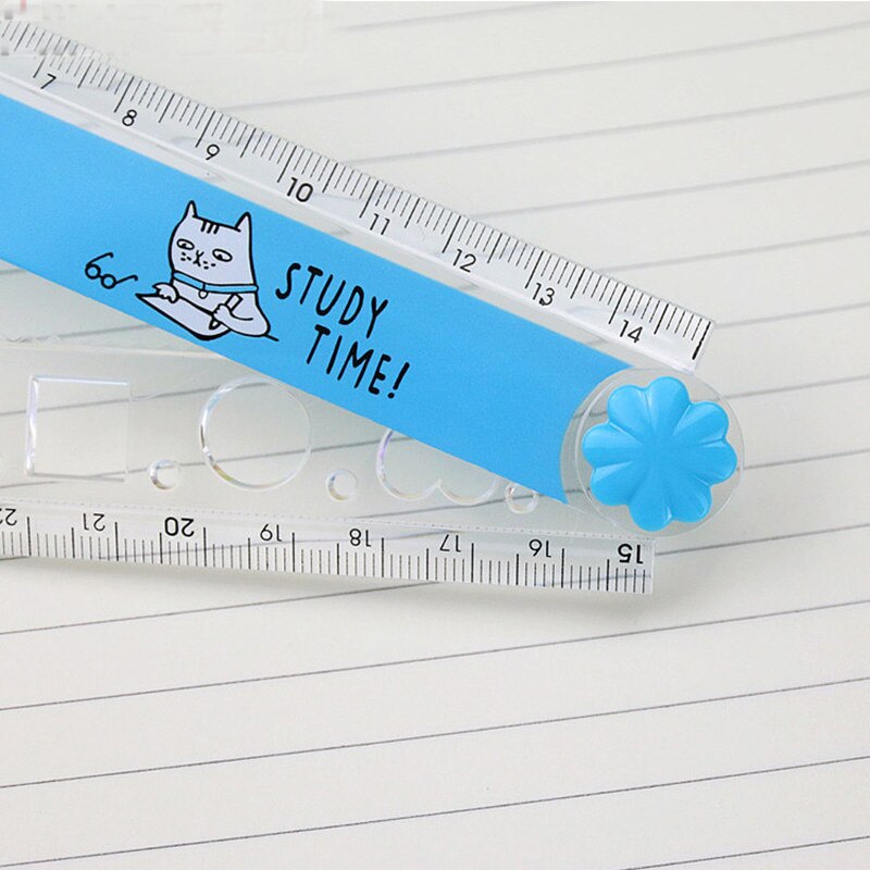 30CM Folding Ruler Kawaii Color Multifunction DIY ... – Grandado