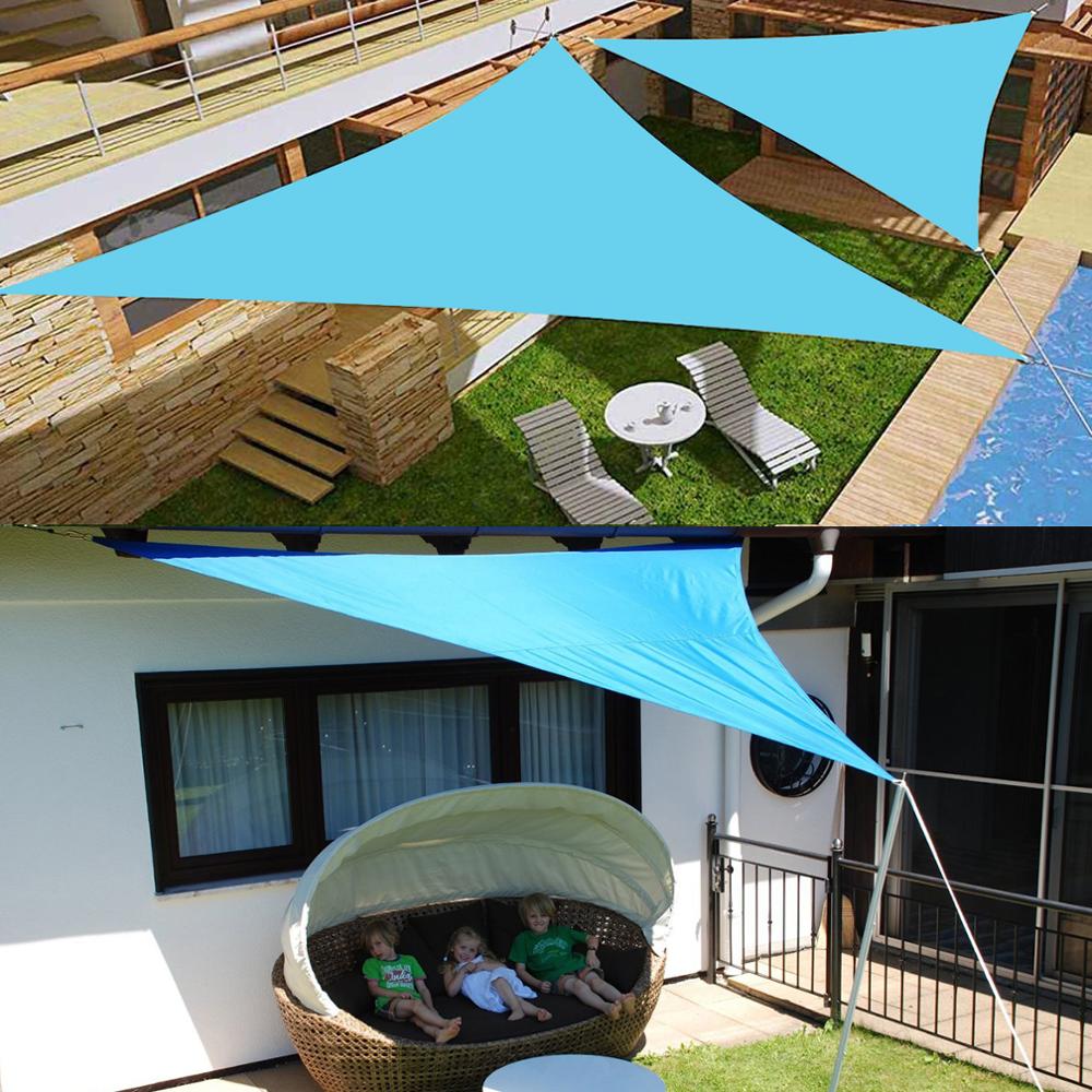 Sky Blue 300D Waterproof Oxford garden awnings Sha... – Grandado