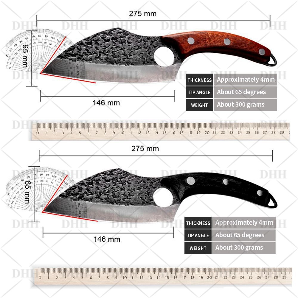 6 inch Kitchen Knife Meat Cleaver Damascus Chefs K... – Grandado