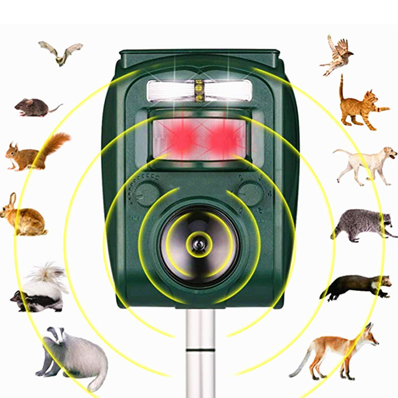 Solar Ultrasonic Animal Repeller Repellent PIR Sen... – Vicedeal